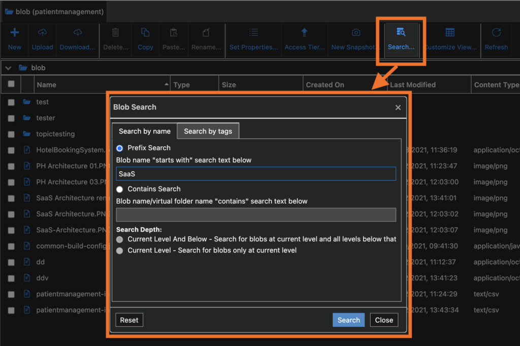 Search Azure Storage blobs by Tags | Cerebrata