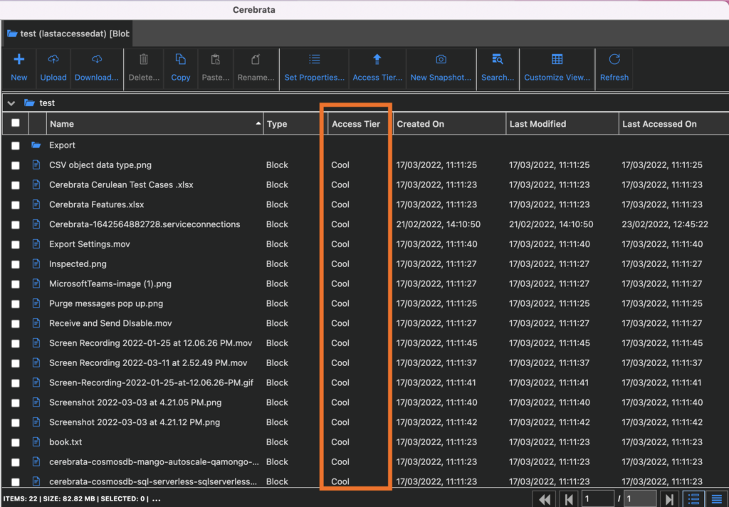 Change Storage Blob access tier in bulk in a few clicks